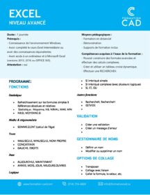 Plans des cours: Microsoft Office - AutoCAD - Revit - Inventor ...
