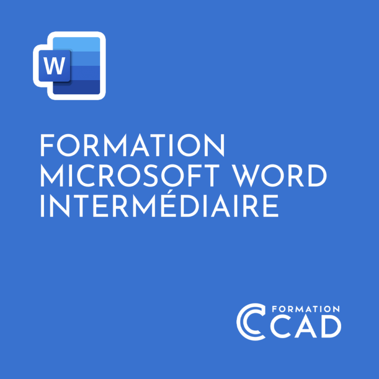 Formation Microsoft Word Intermédiaire – Formation CAD