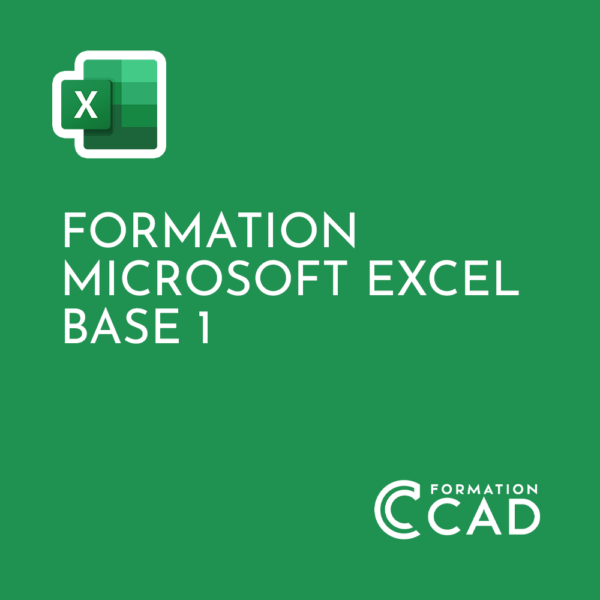 Formation Microsoft Excel – Base 1 – Formation CAD