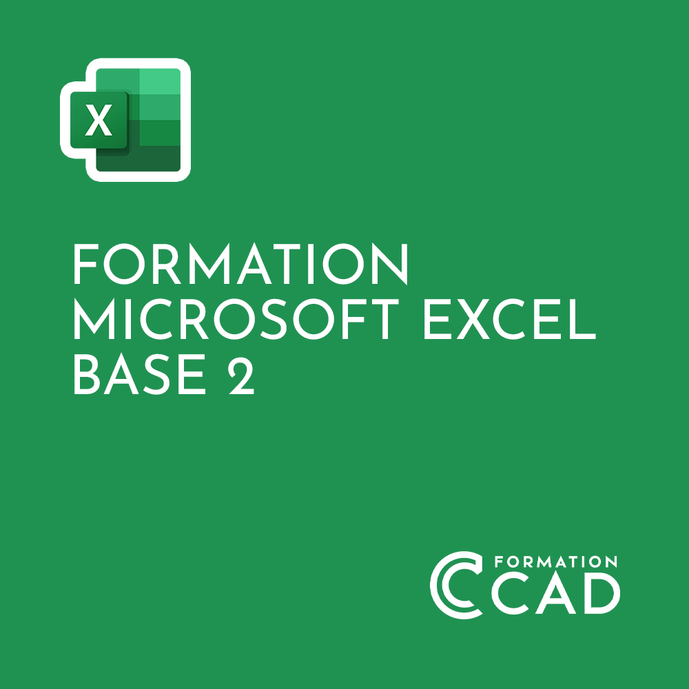 Formation Microsoft Excel – Base 2 – Formation CAD
