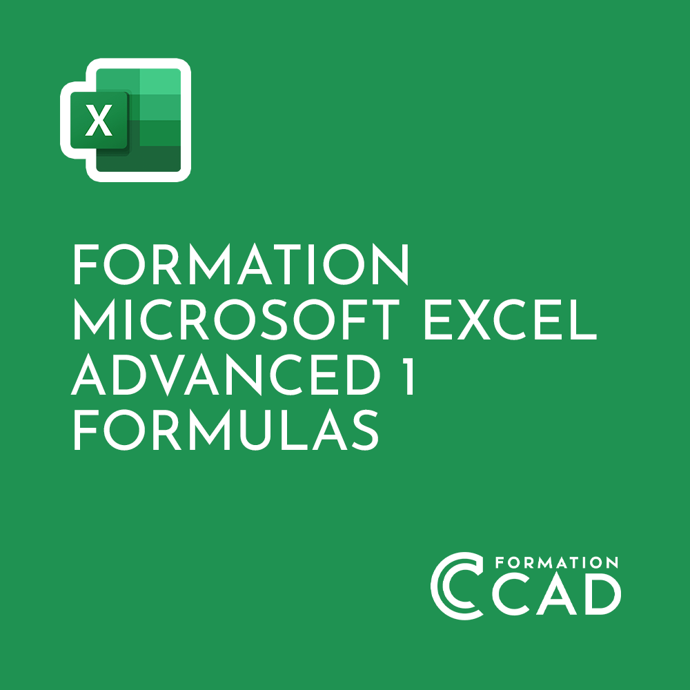 Microsoft Excel Advanced 1 : Formulas - Formation CAD