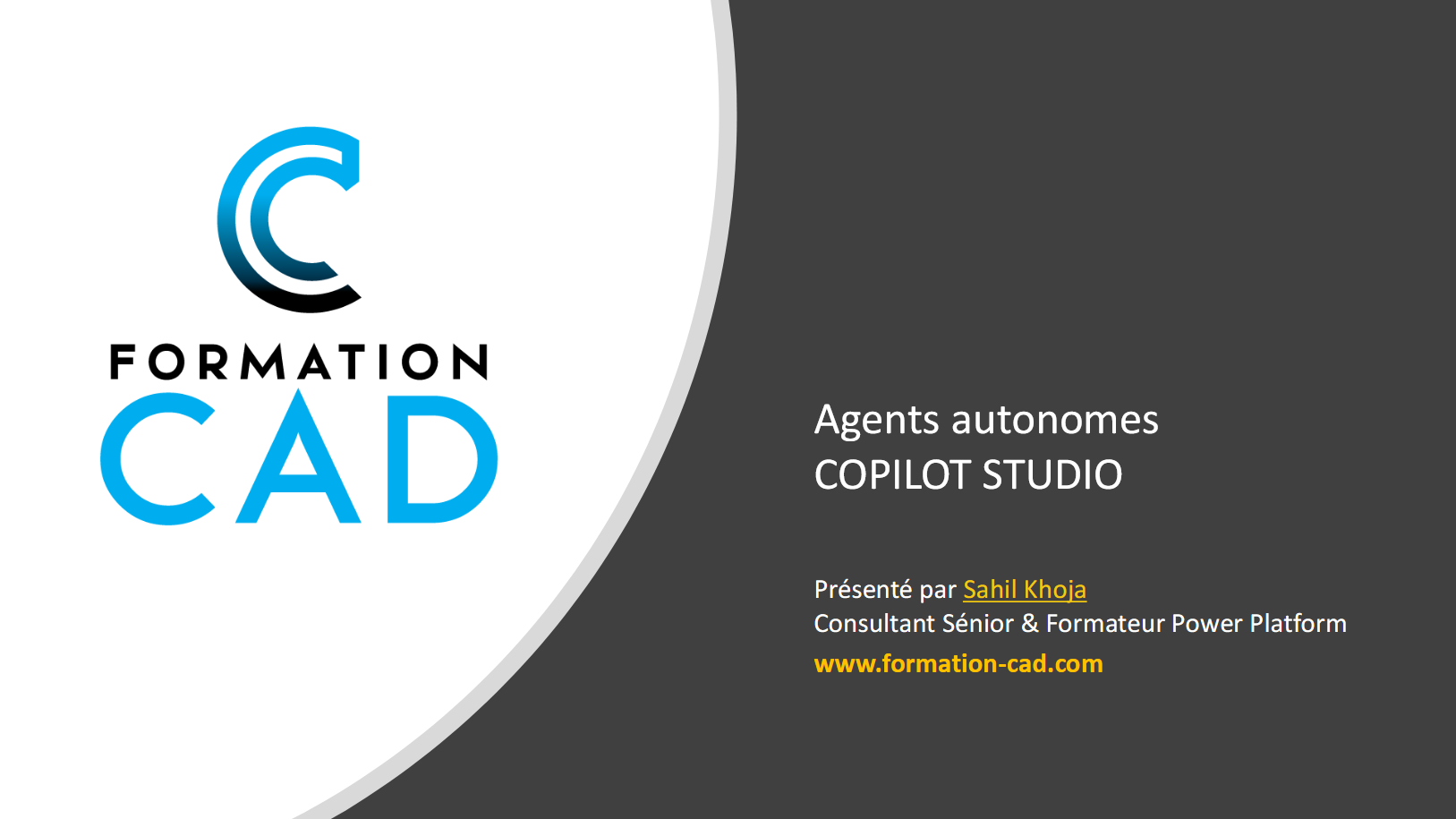 Créer ses propres agents dans Copilot Studio – Formation CAD